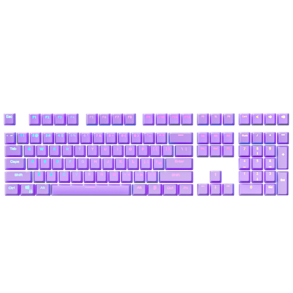 Pure Purple Keycap Set - Kraken Keycaps - Doubleshot PBT - BACKLIT ...