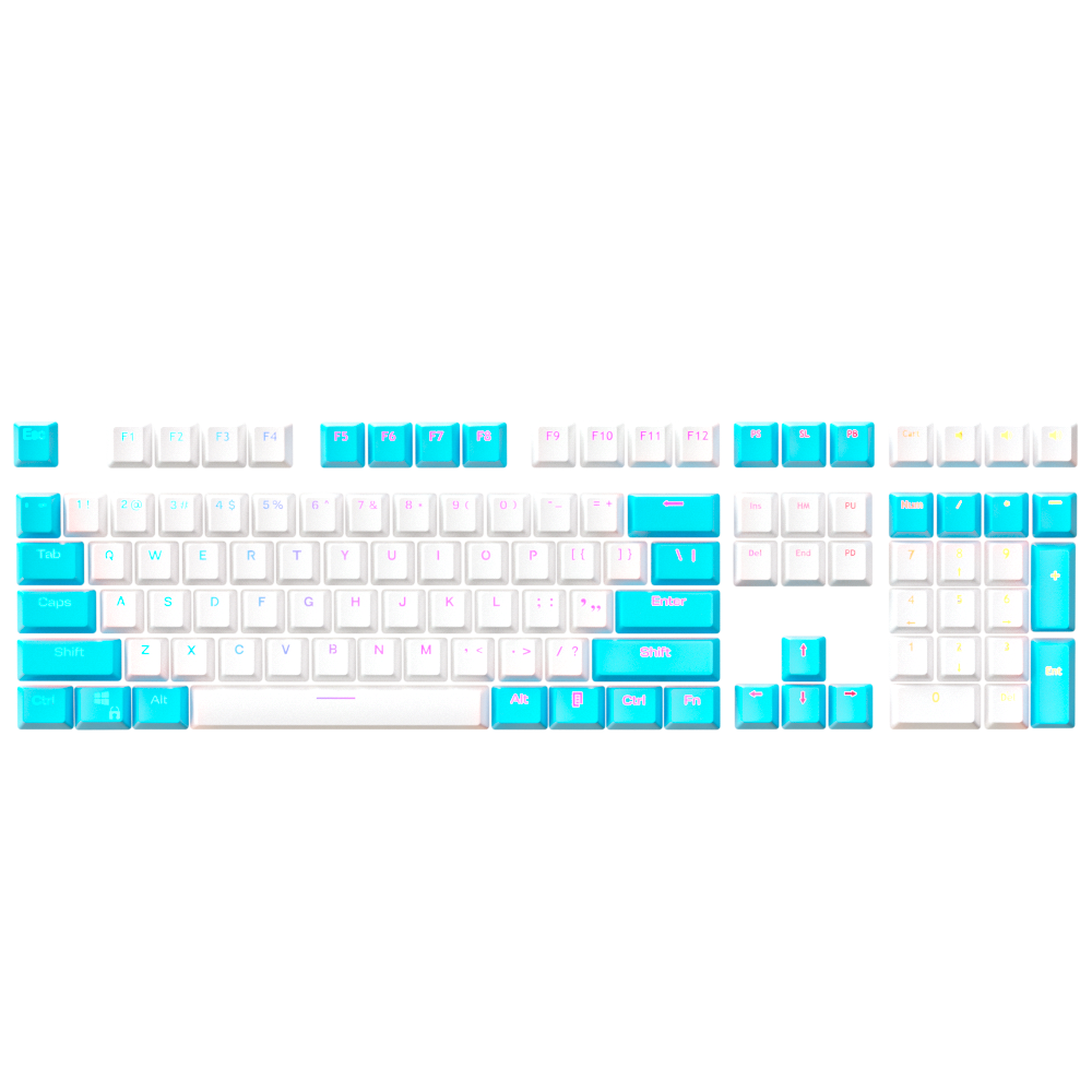 Reverse Ice Keycap Set - Kraken Keycaps – Kraken Keyboards