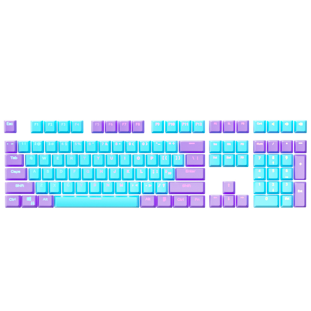 Purple Rain Keycap Set - Kraken Keycaps – Kraken Keyboards