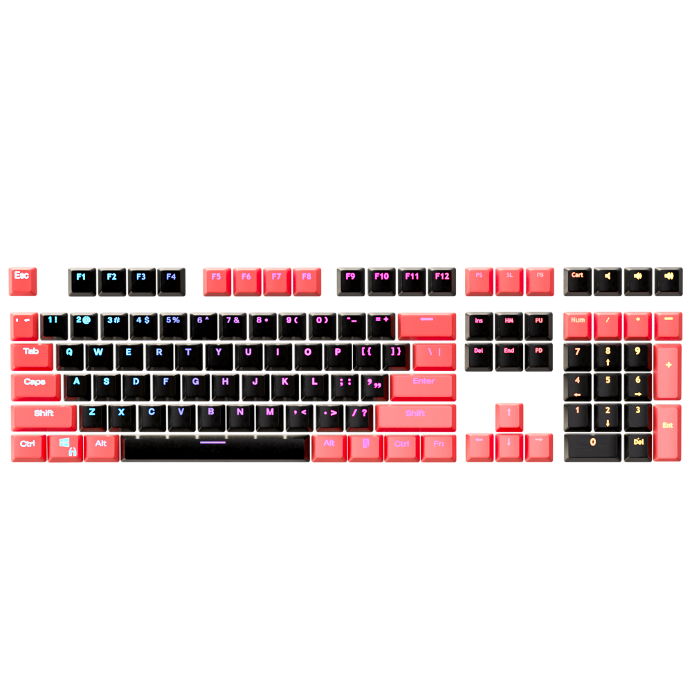 Reverse BRED Keycap Set - Kraken Keycaps – Kraken Keyboards