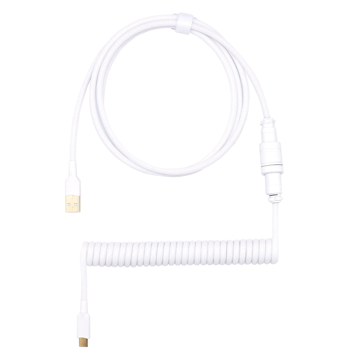 PURE WHITE Coiled Keyboard Cable | 12 Colors available | BUY NOW ...
